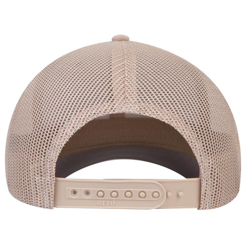 OTTO 1120-1 Seamless 6 Panel Mid Profile Mesh Back Trucker Hat
