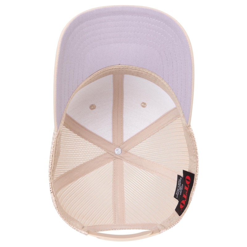 OTTO 1120-1 Seamless 6 Panel Mid Profile Mesh Back Trucker Hat
